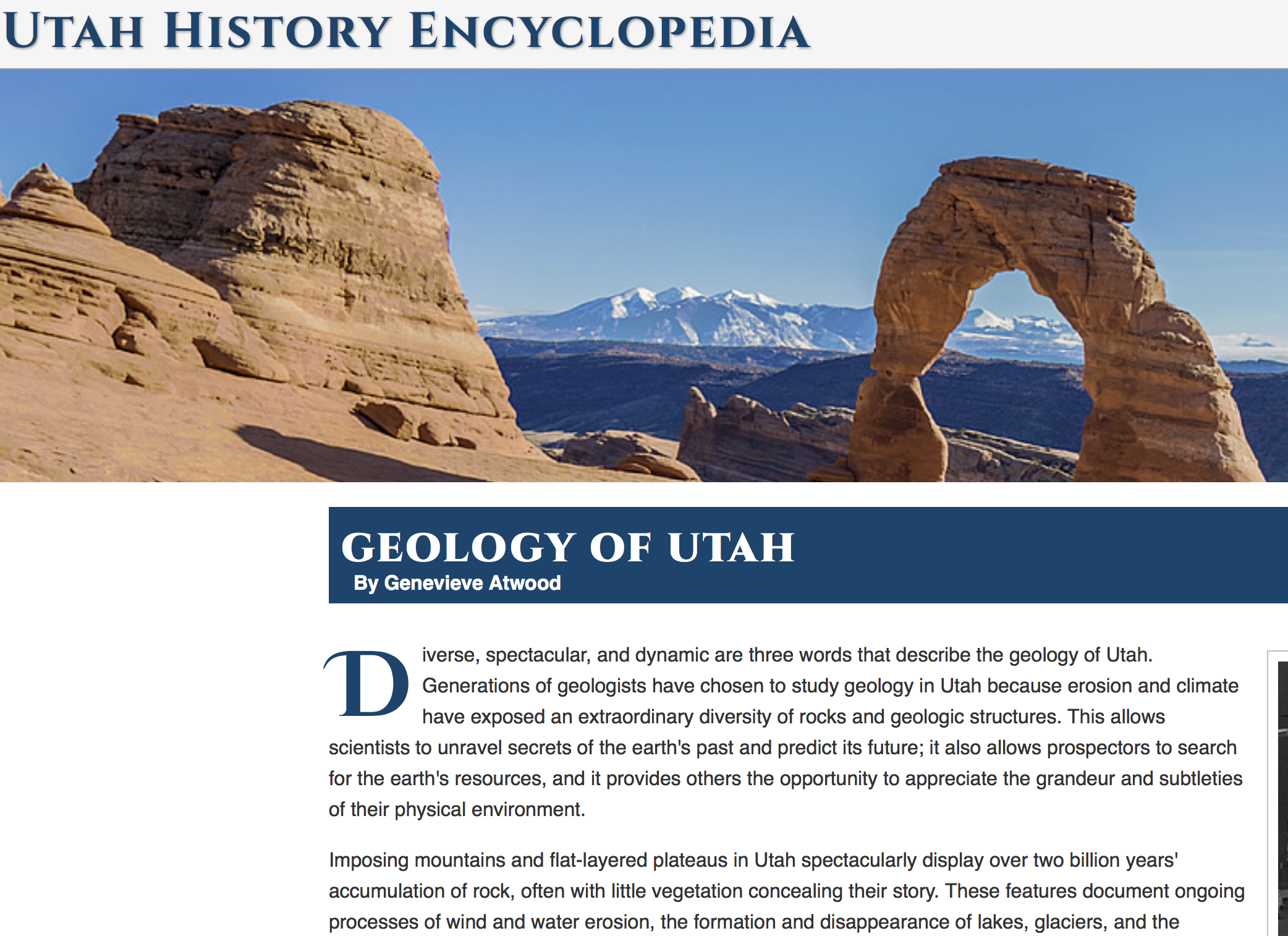 geology of utah – Kamas Valley History Group