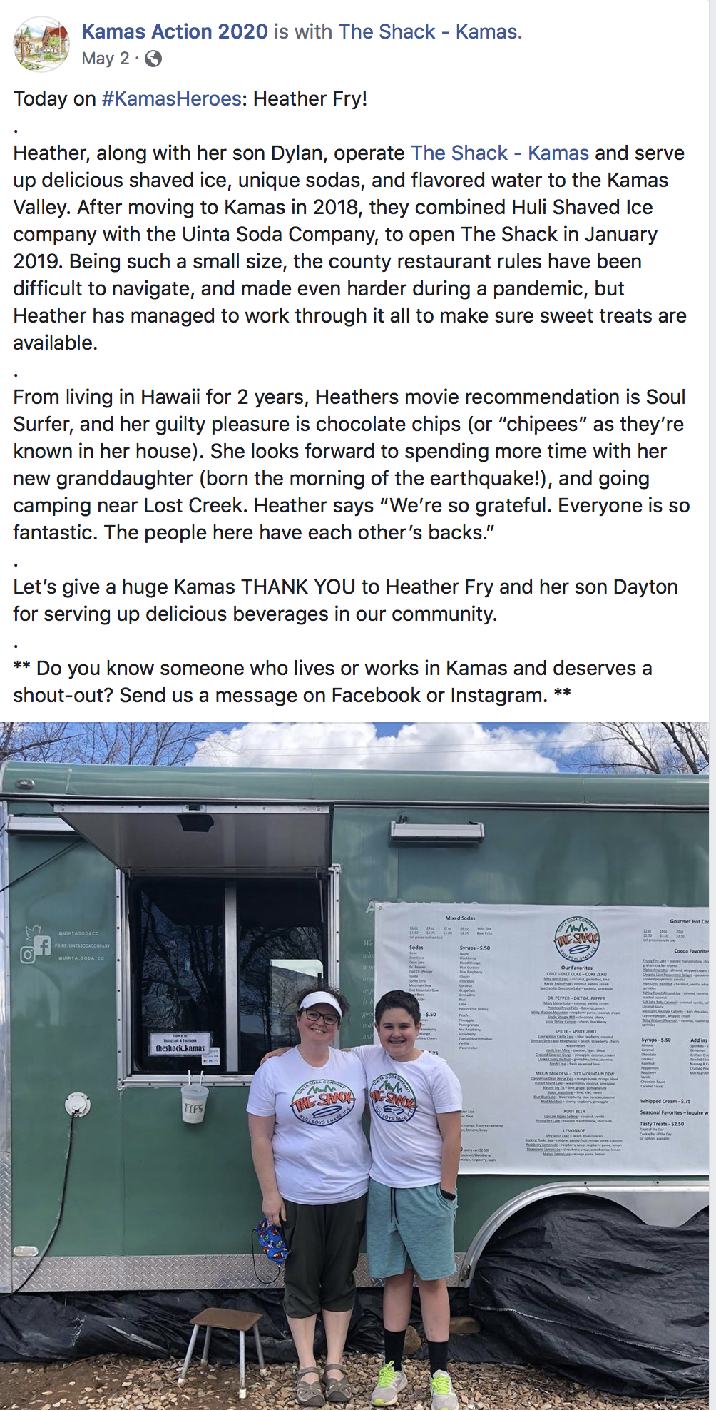 #KamasHeroes – Heather Fry – Kamas Valley History Group