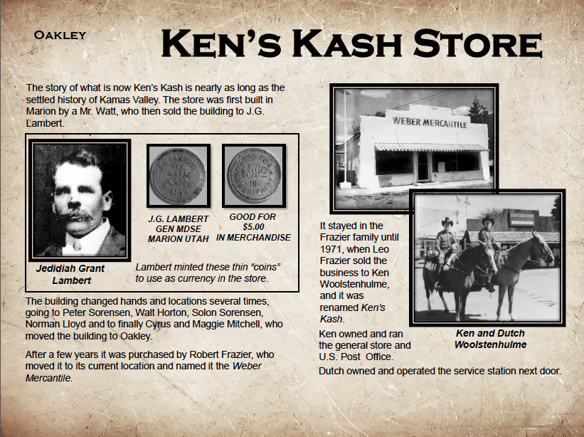 From the Calendar: Ken’s Kash Store – Kamas Valley History Group