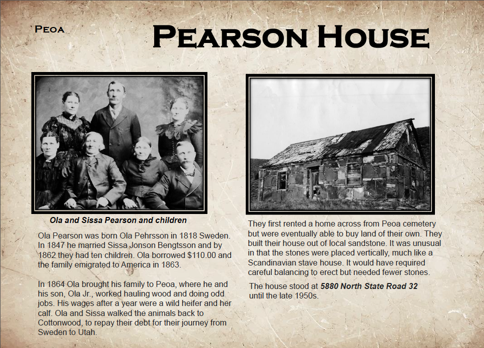 From the Calendar: The Pearson House – Kamas Valley History Group