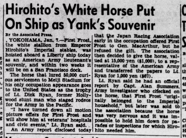 From the Calendar: Richard Riley Fitzgerald and the Emperor’s New Horse ...